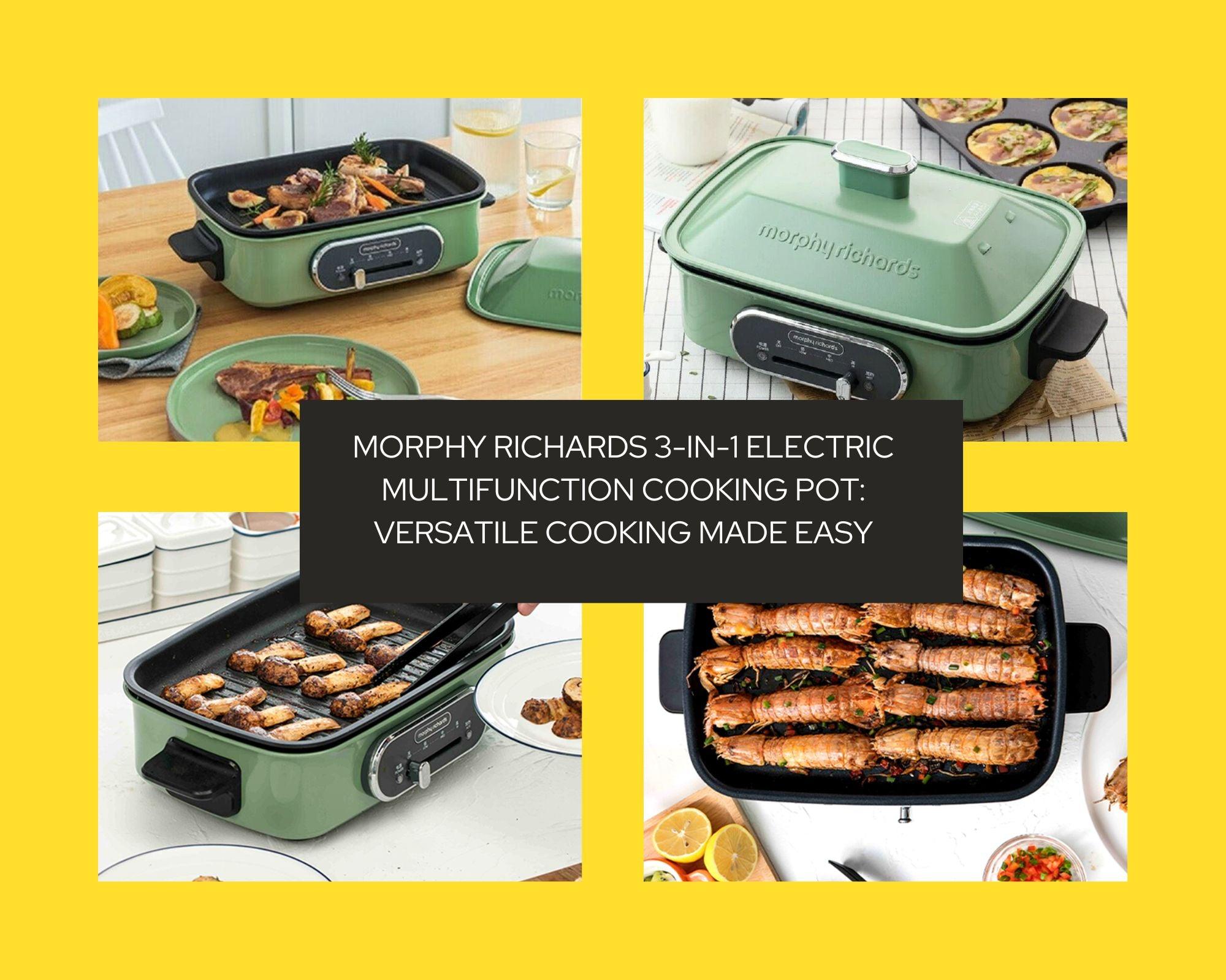 Morphy Richards 3-In-1 Electric Multifunction Cooking Pot: Versatile C ...