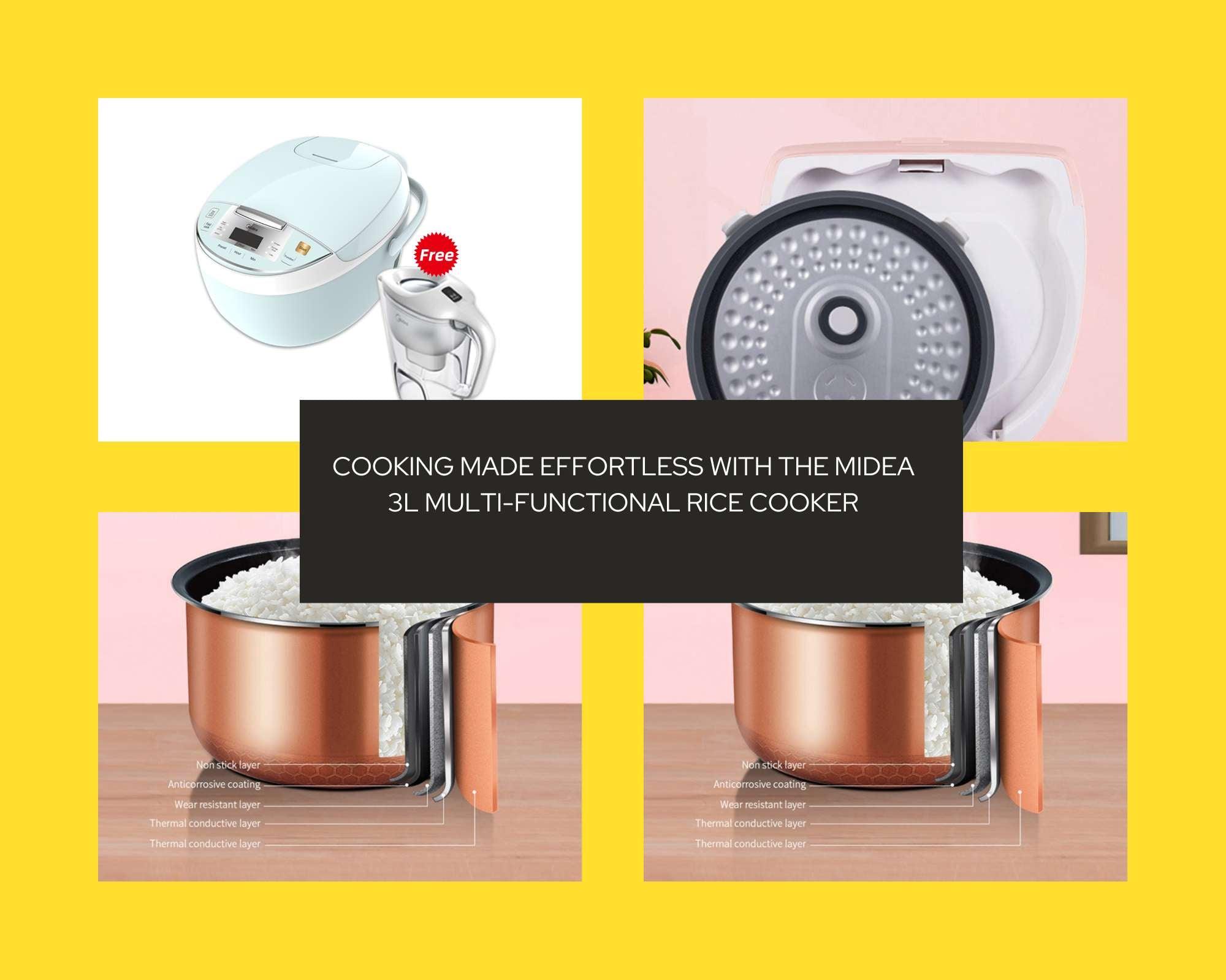 Cooking Made Effortless with the Midea 3L Multi-Functional Rice Cooker ...